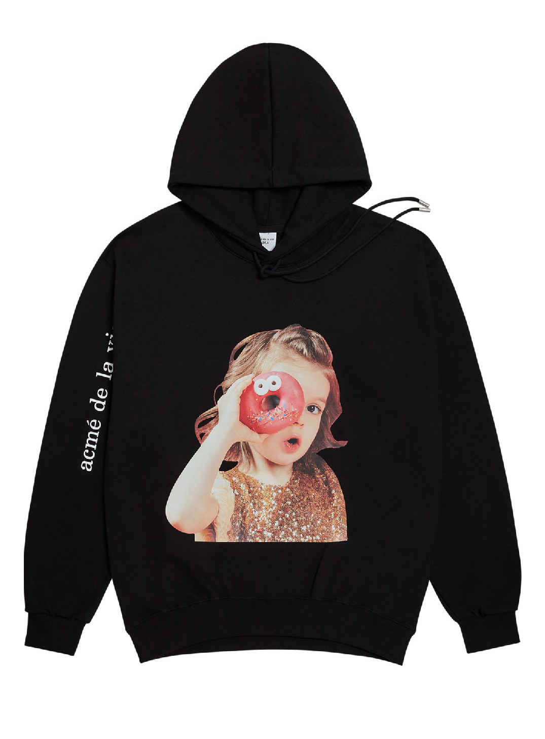 ADLV BABY FACE HOODIE BLACK DONUTS 4
