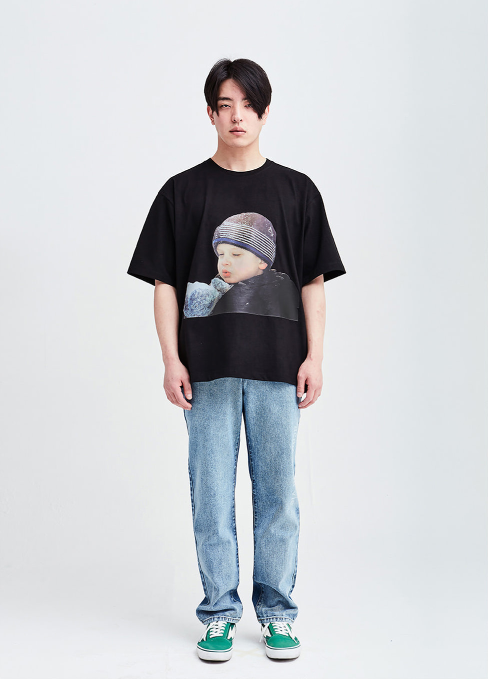 ADLV BABY FACE SHORT SLEEVE BLACK WINTER BOY